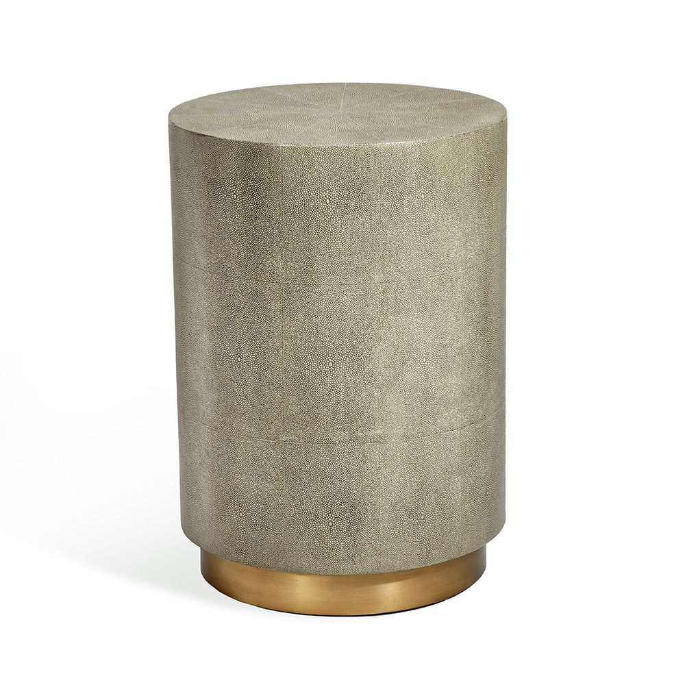 SIDE TABLE ROUND DRUM SHAGREEN #59032 (NRD) – ANTHEM