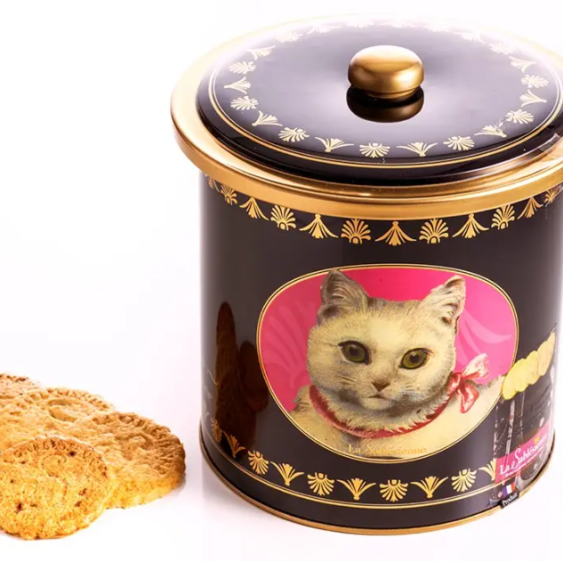 SHORTBREAD COOKIES METAL TIN "WHITE CAT" #68081 – ANTHEM