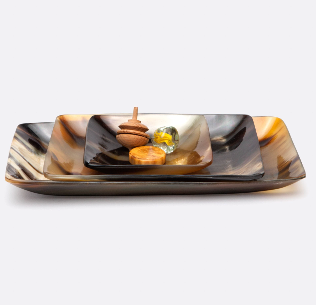 TRAY NATURAL HORN RECTANGULAR – ANTHEM